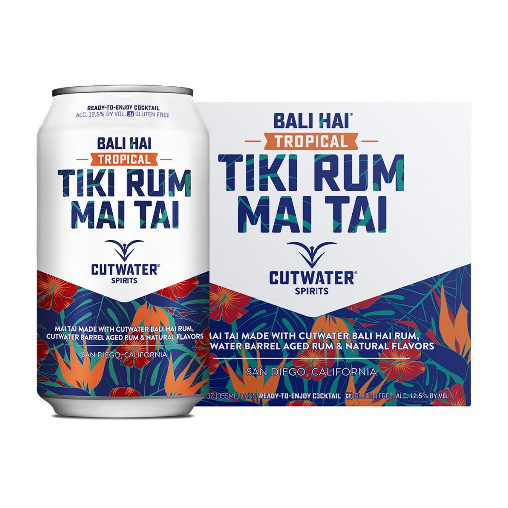Cutwater tiki rum mai tai, 4 pack 355ml can – Your local neighborhood ...